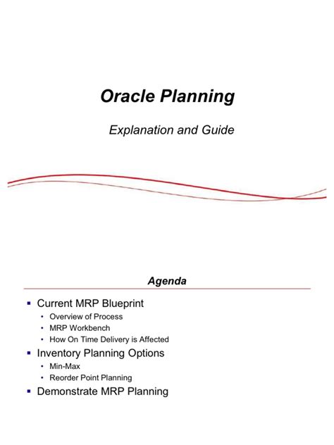 Oracle Planning Pdf