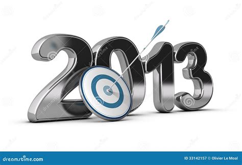 Concepto Del Negocio 2013 Objetivos Alcanzados Stock de ilustración