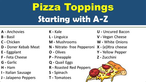 Pizza Toppings