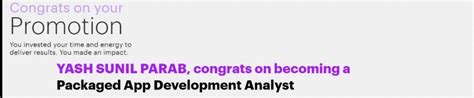 Yash Parab On Linkedin Excited To Share That Ive Been Promoted To