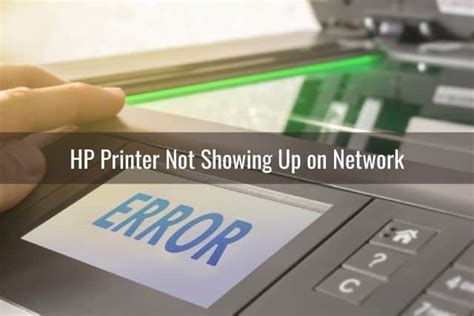 HP Printer Wont Connect Not Detected On Computer Network Ready To DIY
