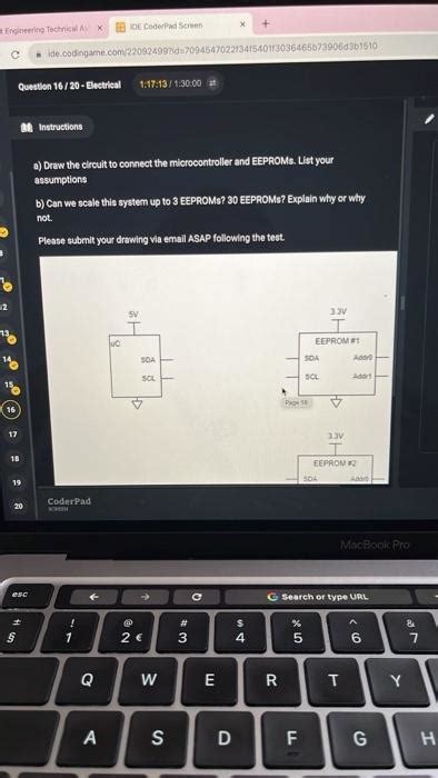 Solved A Draw The Circult To Connect The Microcontroller
