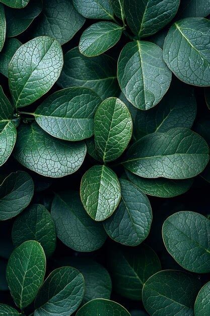 Lush Green Leaves Texture Premium Ai Generated Image