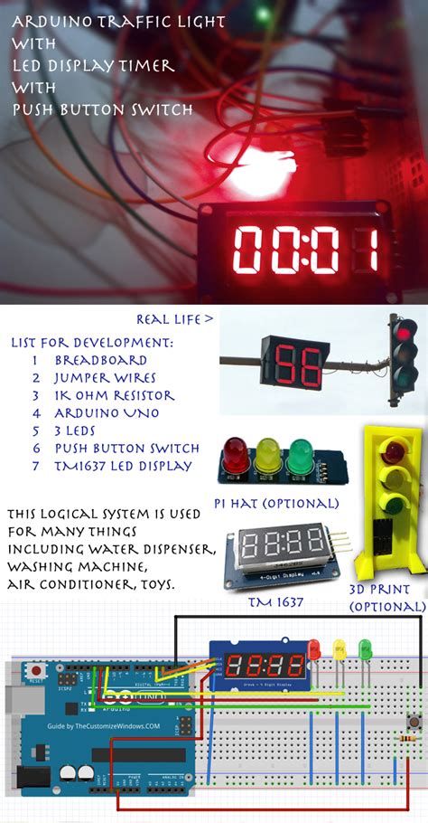 Diy Arduino Traffic Light Pedestrian Light Push Butto Vrogue Co