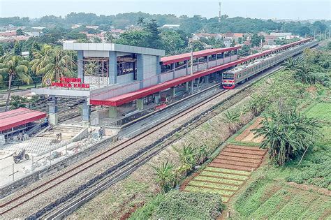 Foto Reaktivasi Stasiun Pondok Rajeg Di Cibinong Koran Jakarta