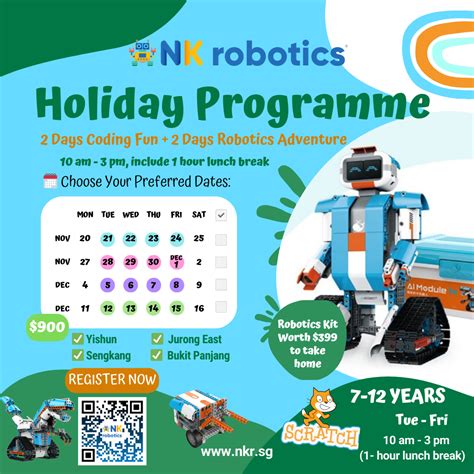 holiday programmes nk robotics