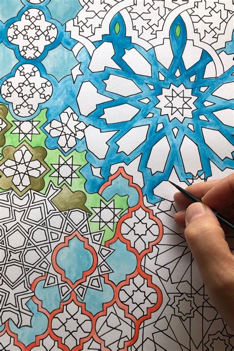 Zillij Coloring Poster And Prints — Amy Fortier