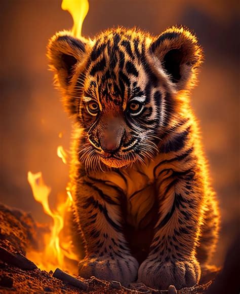 Premium Ai Image Strong Tiger