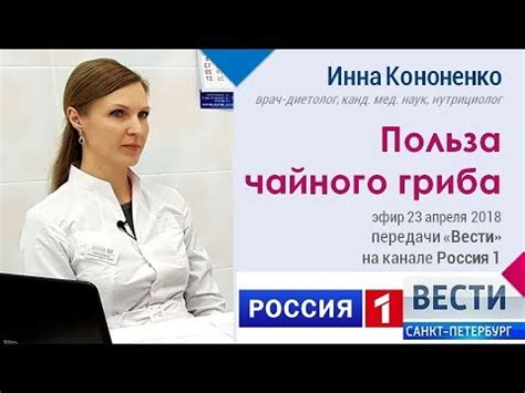 Польза чайного гриба - врач-диетолог Инна Кононенко - Вести Санкт ...