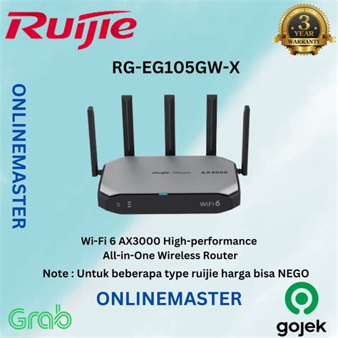 Jual Ruijie Rg Eg105gw X Wi Fi 6 Ax3000 High Performance Wireless Router Shopee Indonesia