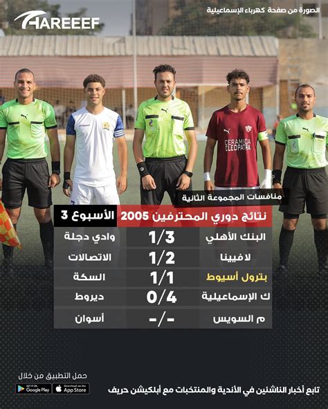 Hareeef ‎إليكم نتائج مباريات الجولة الثالثة من بطولة دوري المحترفين