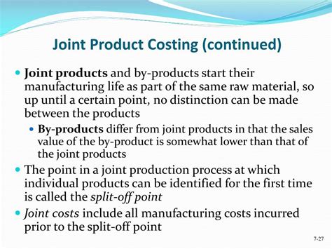 PPT Cost Allocation Departments Joint Products And By Products PowerPoint Presentation ID