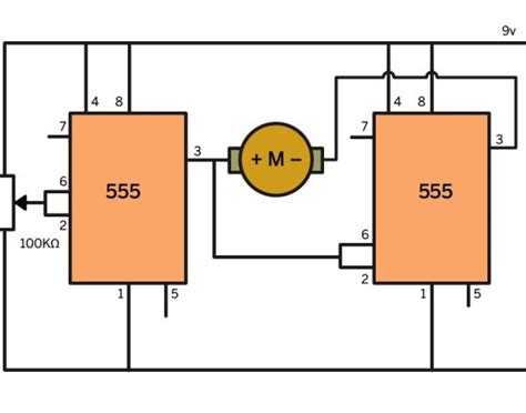 control three types of motors with 555 timers make electronics
