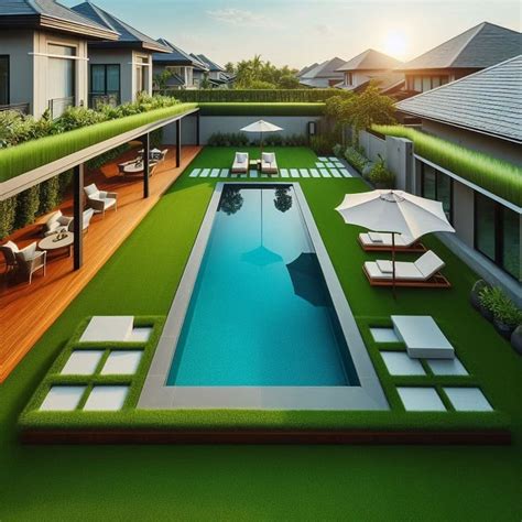 8 Artificial Grass Around Pool Ideas