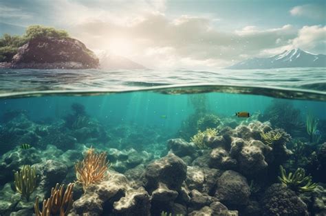 premium ai image retro style marine generate ai