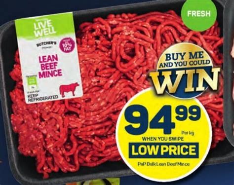Pnp Bulk Lean Beef Mince Offer At Pick N Pay