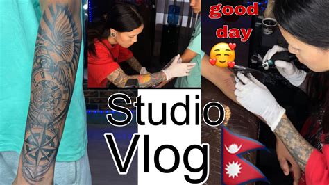 Tattoo Studio Ma Kk Vayo Hernu Hola 😅🤷‍♀️nepali Girl Tattoo Artist