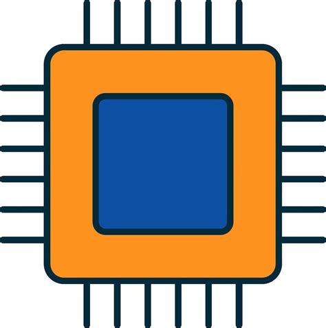 Circuit Board Line Filled Two Colors Icon Vector Art At Vecteezy