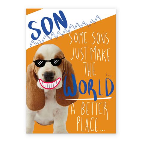 Personalised Son Funny Dog Card Hallmark