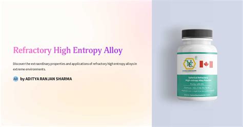 Refractory High Entropy Alloy