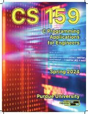 Cs C Programming For Engineers Spring Syllabus Course Hero