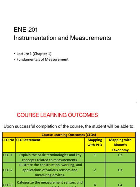 Lecture 1 Instrumentation And Measurements Pdf International System Of Units Instrumentation