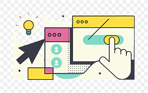 Web Hand Clicking Button On Interface Png 1404x888px Web Button