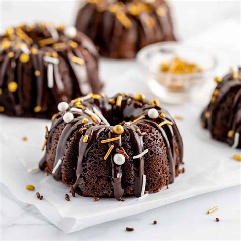 Mini Chocolate Bundt Cakes With Ganache Barefoot In The Pines