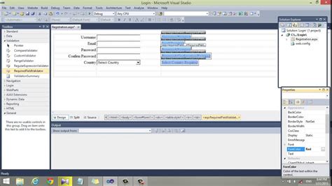 Web Registration Form Using Vbnet Youtube