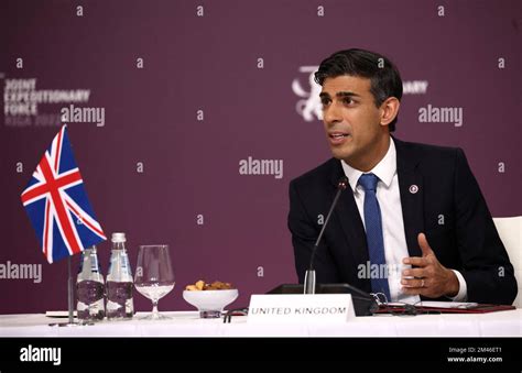 Prime Minister Rishi Sunak Speaks During The Joint Expeditionary Force