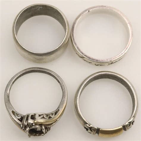 Sterling Silver Rings 4 Rings Property Room