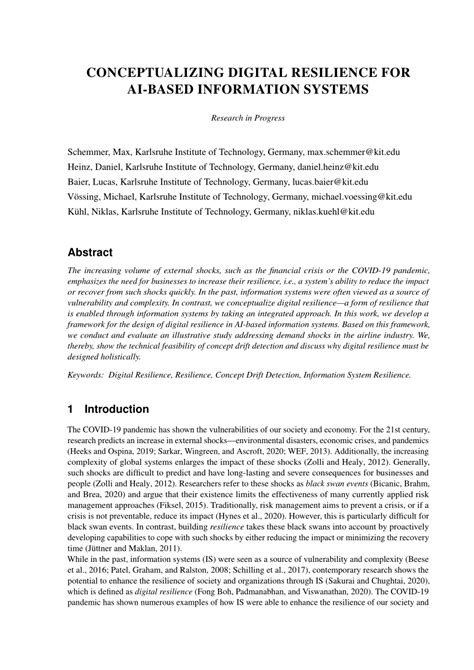 pdf conceptualizing digital resilience for ai based information systems