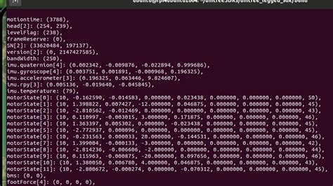 HighState Log Output Example Issue 44 Unitreerobotics Unitree