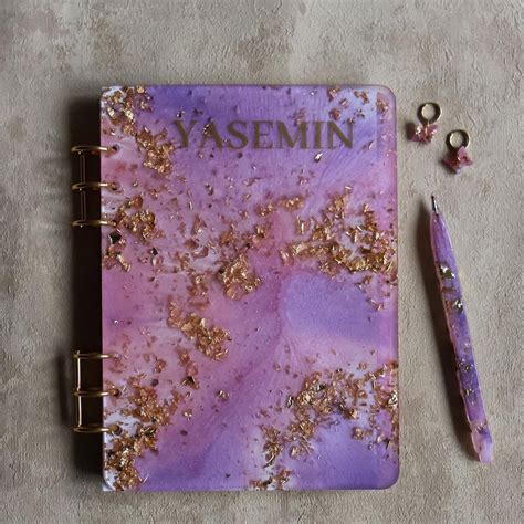 Custom Resin Notebook With Matching Pen