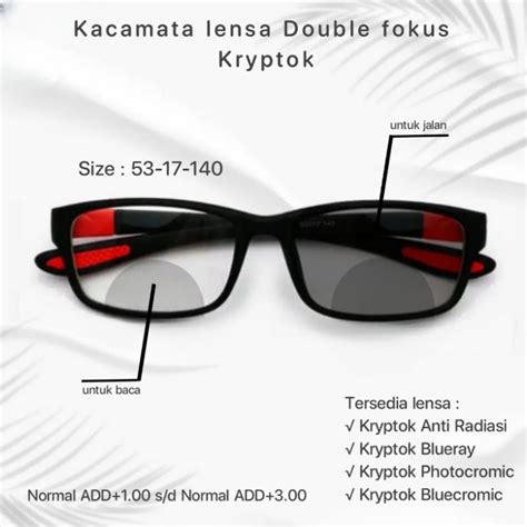 Jual Kacamata Sporty Double Focus Baca Dan Jalan Lensa Bifocal