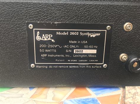 Matrixsynth Vintage Arp 2600 Model 2602 Sn 0248
