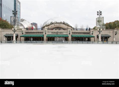 View Across The Ice At The Mccormick Tribune Plaza And Ice Rink In