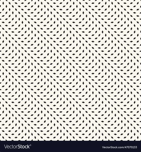 Monochrome Moire Effect Textured Dashed Pattern Vector Image