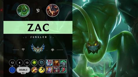 Zac Jungle Vs Rumble Euw Challenger Patch 1411 Youtube