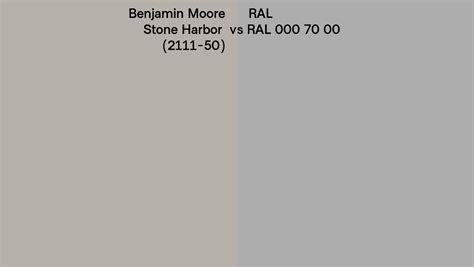 Benjamin Moore Stone Harbor 2111 50 Vs Ral Ral 000 70 00 Side By Side
