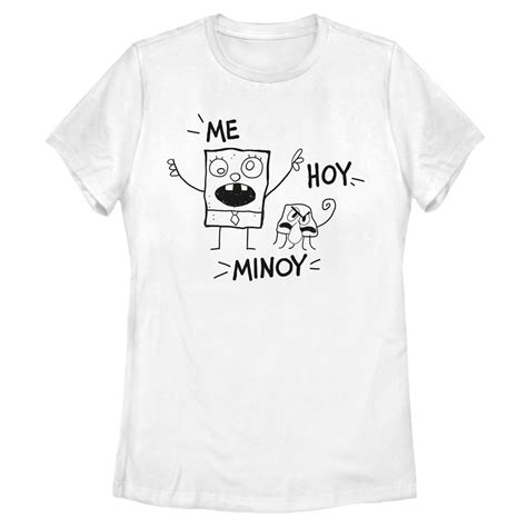 Spongebob Doodlebob And Squid Womens T Shirt 707 Street