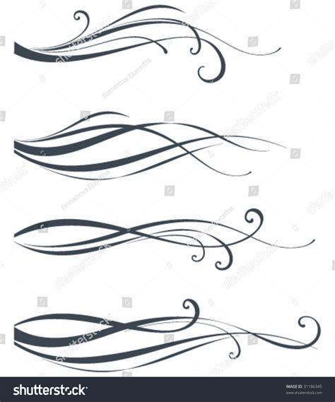 Scroll Design Well Vertical Elements Can Stock Vector Royalty Free 31186345