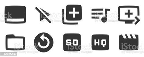 10 아이콘 오디오 및 비디오 세트 가는 선 아이콘의 벡터 그림입니다 격리 된 표지판의 윤곽을 그립니다 선형 기호가