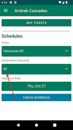 amtrak schedule issue when all departures is selected · issue 168