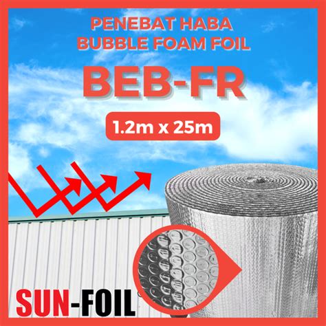 Sunfoil Beb Fr 25m Bubble Foam Foil Series Bubble Aluminium Foil