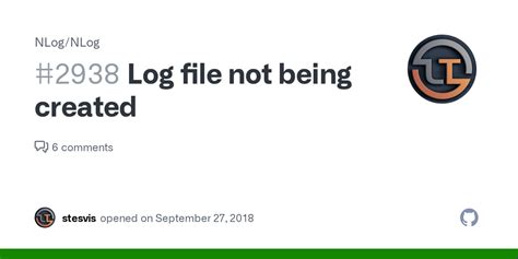 Log File Not Being Created · Issue 2938 · Nlognlog · Github