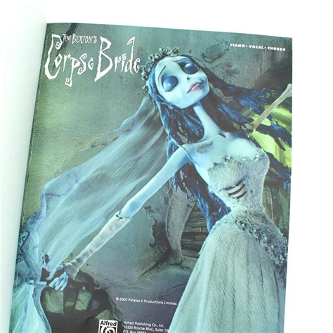 Vintage Corpse Bride Piano Book Vocal Music Soundtrack Notation