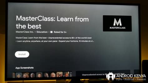 Online Learning Platform Masterclass Arrives On Android Tv