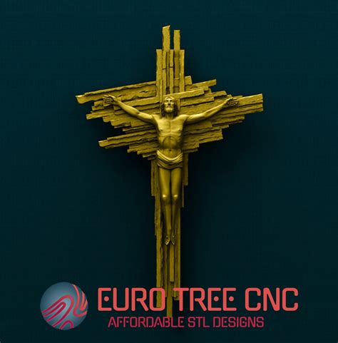 Crucifixion Jesus Christ Cross Religious 3d Stl Model Cnc Router Engraver Artcam Aspire Cnc