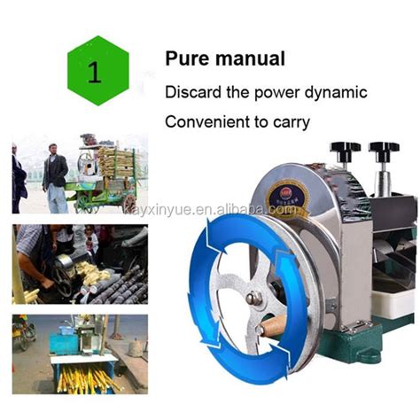 Manual Sugarcane Juicer Stainless Steel Sugarcane Juicer Commercial Sugarcane Juicer With Hand